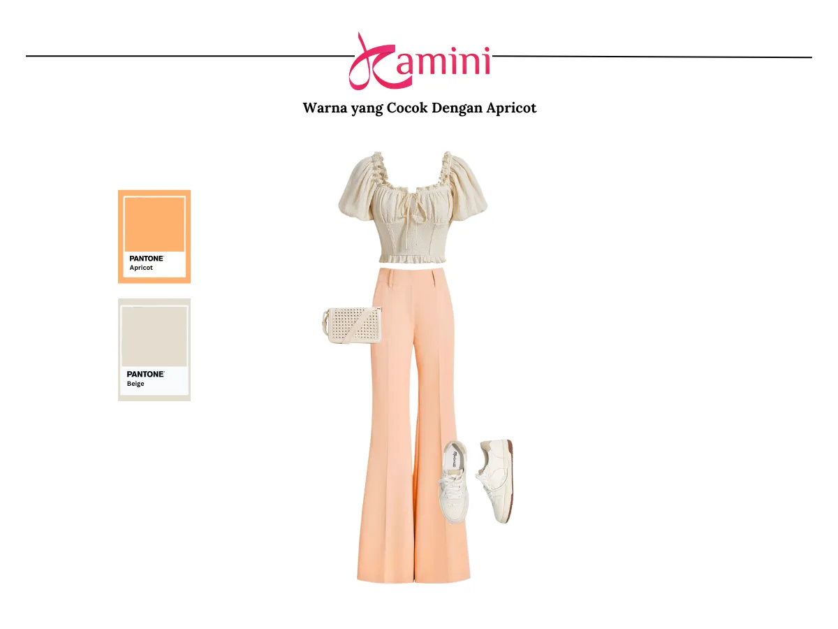 10 Ide Outfit Kece dengan Warna Apricot yang Fresh