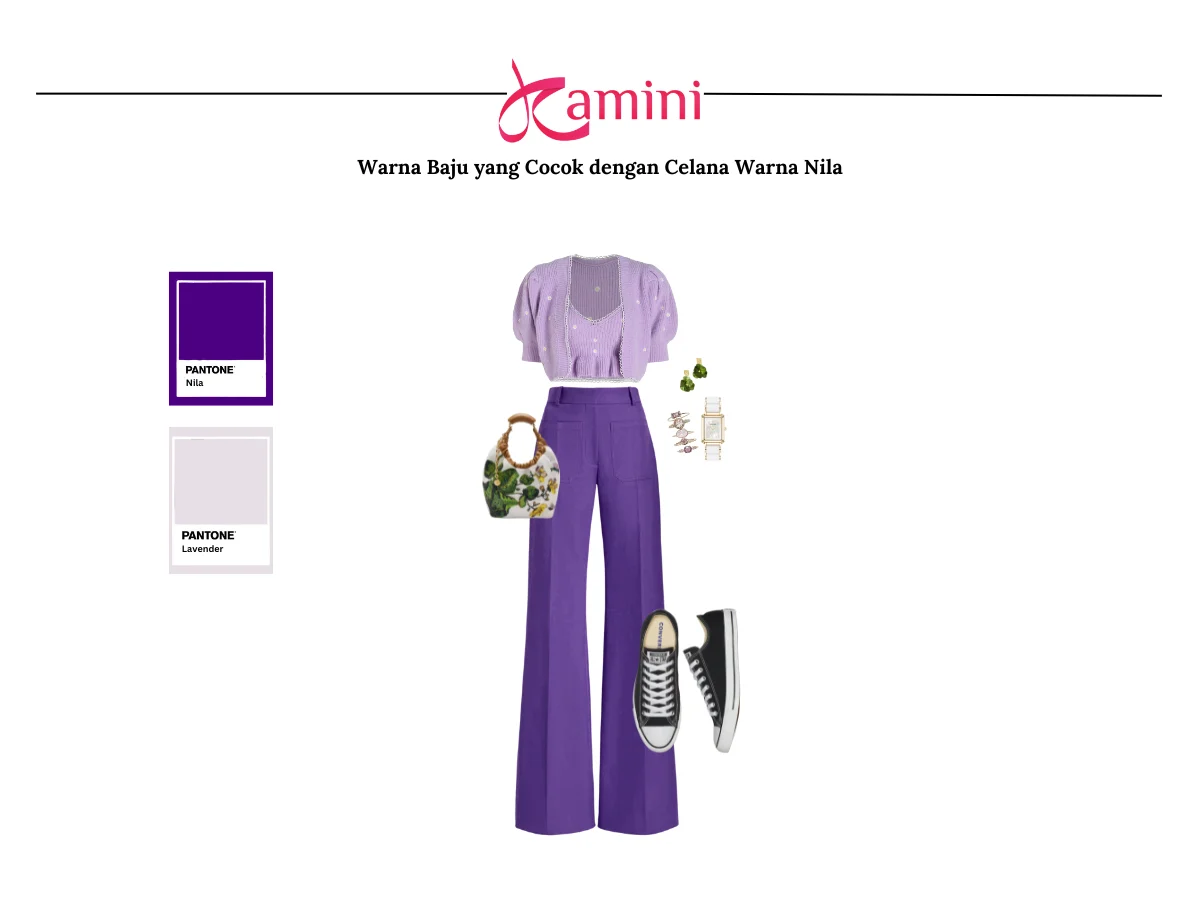 10 Warna Baju yang Cocok dengan Celana Warna Nila